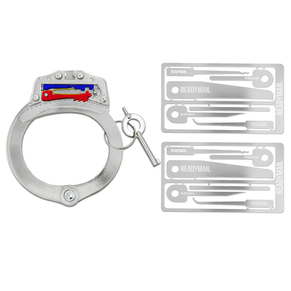 Color Coded Acrylic Training Handcuffs + 2 Hostage Escape Cards – Readyman